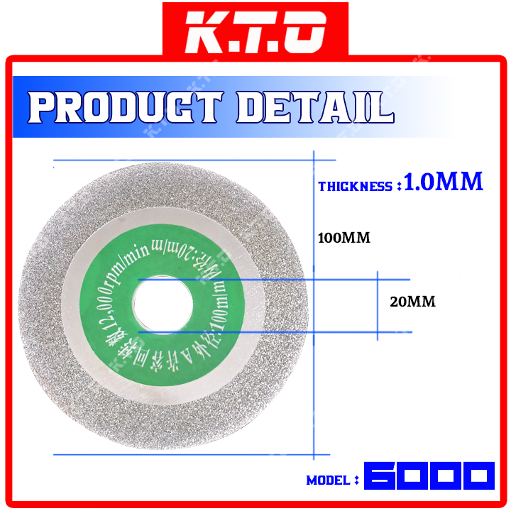 4 Inch Diamond Glass Cutting Disc Angle Grinder Diamond Plate Blade For ...