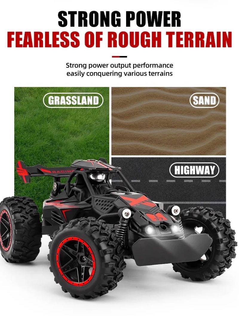 [HIGH SPEED]FEO G03 RC CAR 1:18 RC BUGGY LED Light UPGRADED 2.4G Remote ...