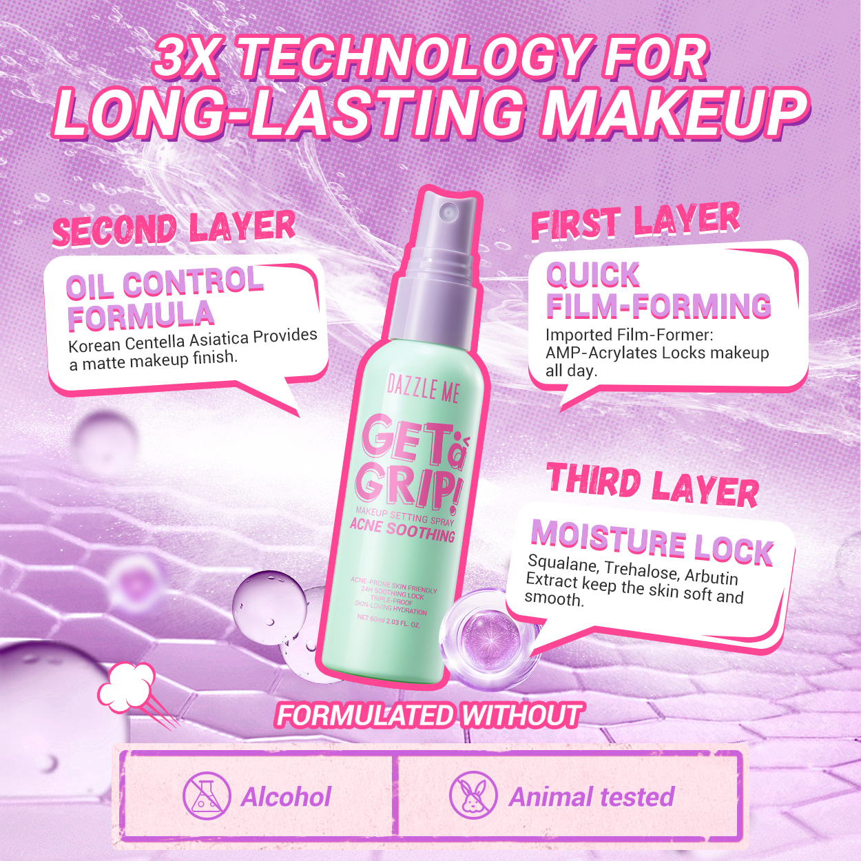 Acne-prone Firendly Makeup Bundle DAZZLE ME Acne Armor Skin Tint ...