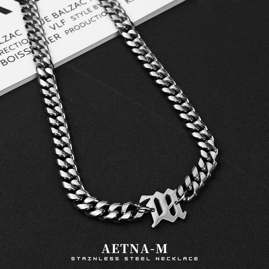 Rich Brian Brothers Same Cuban Stainless Steel Necklace chain Men ...