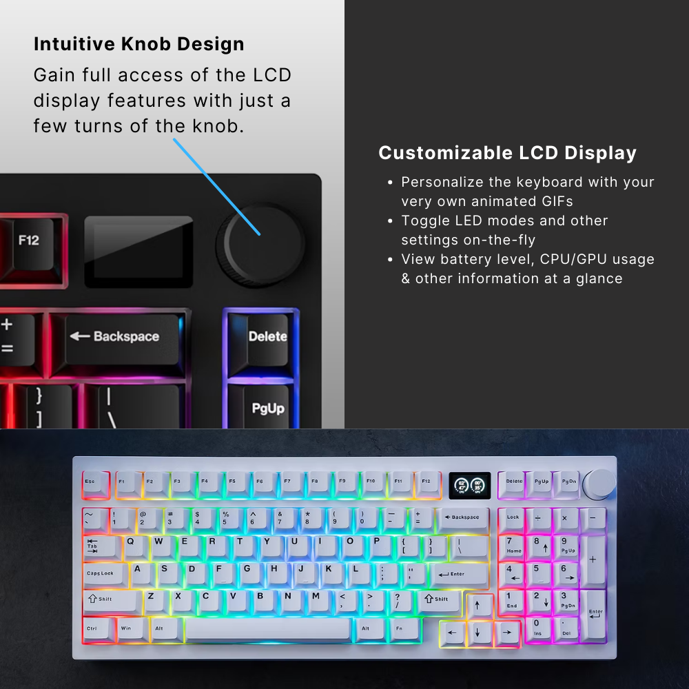 Tecware Spectre Gasket Mounted Mechanical Keyboard | 75-Key | 96-Key ...