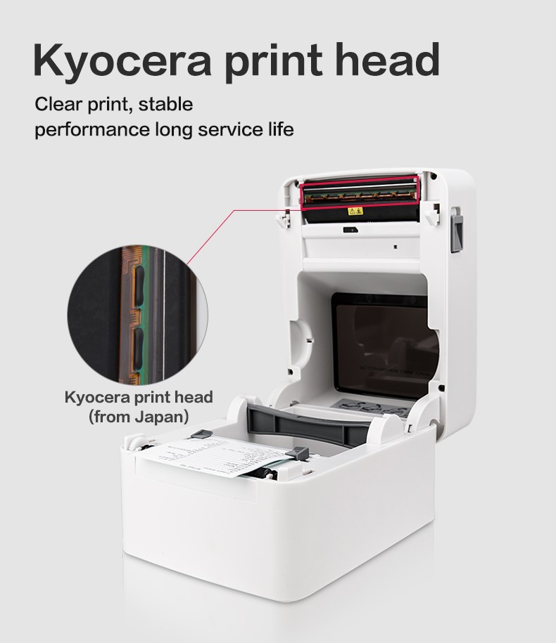 Deli Label Printer Thermal Printer Receipt Printer 203dpi Resolution ...