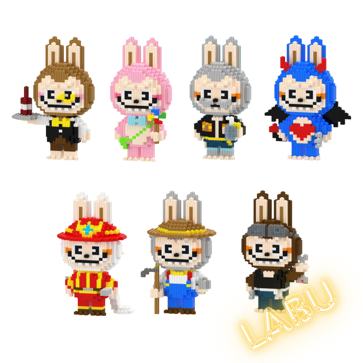 [ Connect brick ] Labubu building block brick toy | Shopee Malaysia