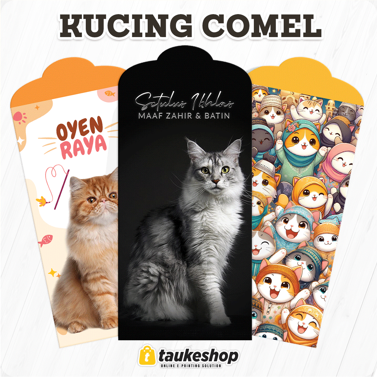 Sampul Duit Raya 2025 - Kucing Comel (10pcs) | Shopee Malaysia