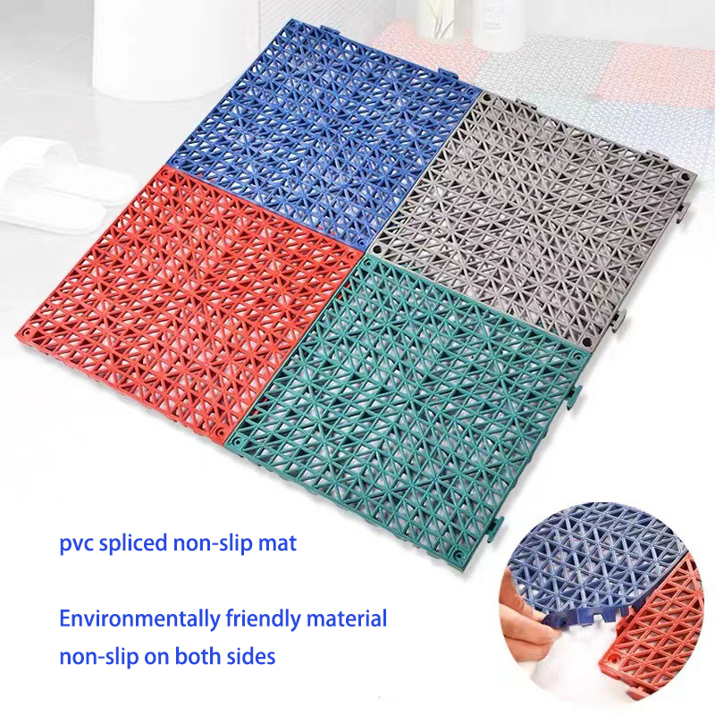 Thickened kitchen bathroom bathroom PVC non-slip mat foot mat can be ...