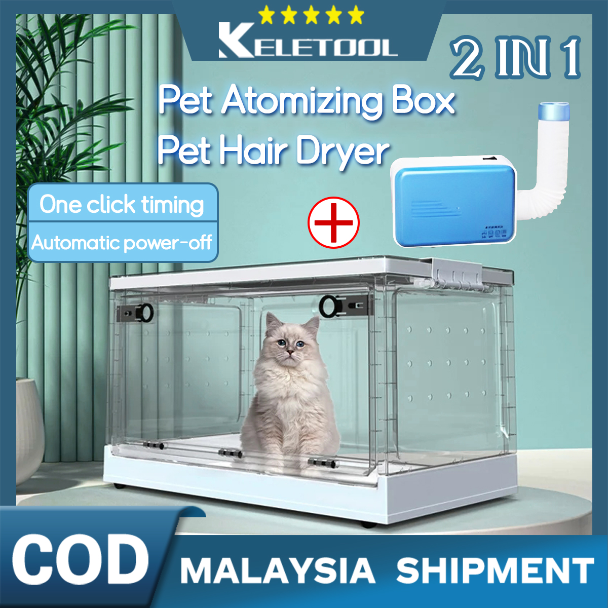 Pet Atomizing Box Cat Nebulizer Box Pet Hair Dryer Cat Dryer Box Large ...