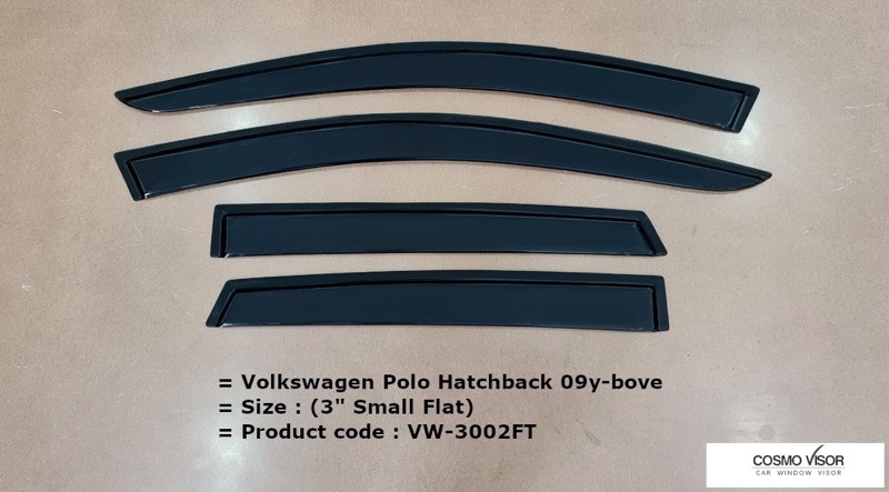 Volkswagen Polo HATCHBACK 2009 - Above Door Visor / Window Vent Visors ...