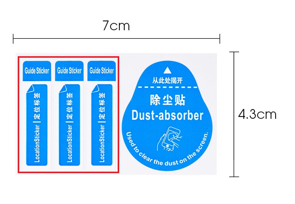 Universal Phone Screen Dust Removal absorber Sticker Screen Cleaning ...