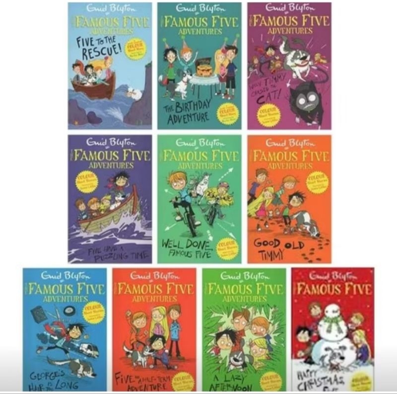 ( 10 Books) Enid Blyton Famous Five Short Story Collection Books (Famous 5) | Shopee Malaysia