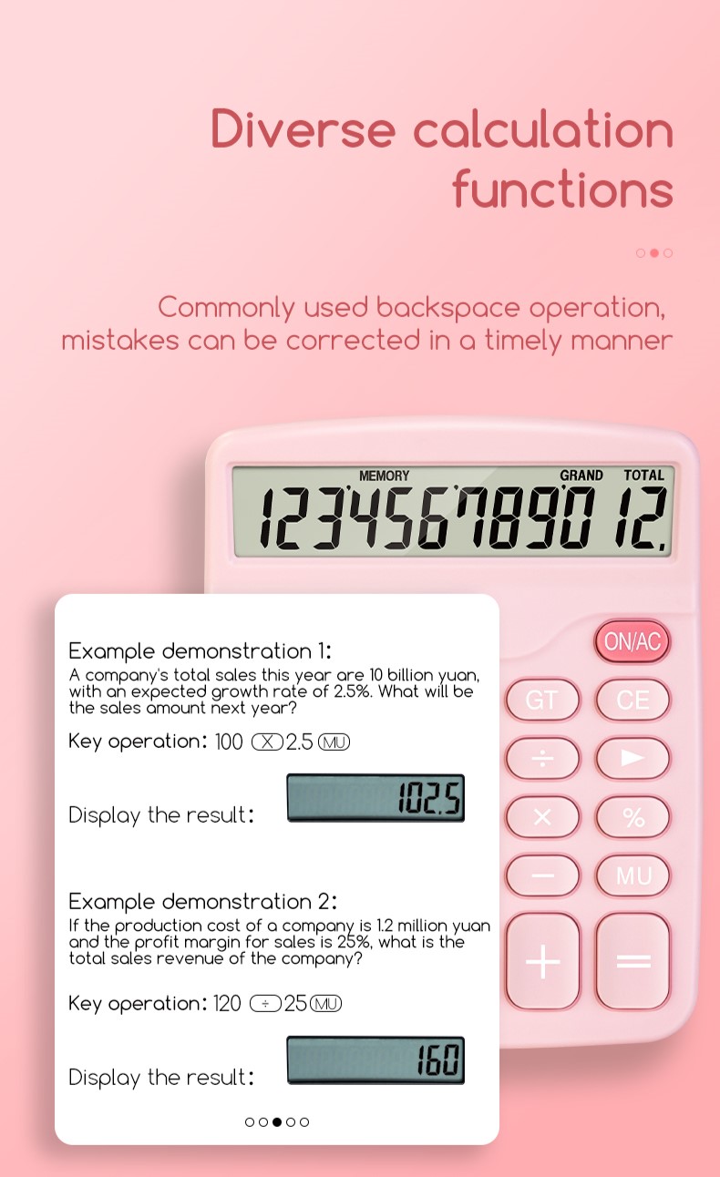 Deli Desktop Calculator 12 Digit Dual Power LCD TE837C | Shopee Malaysia