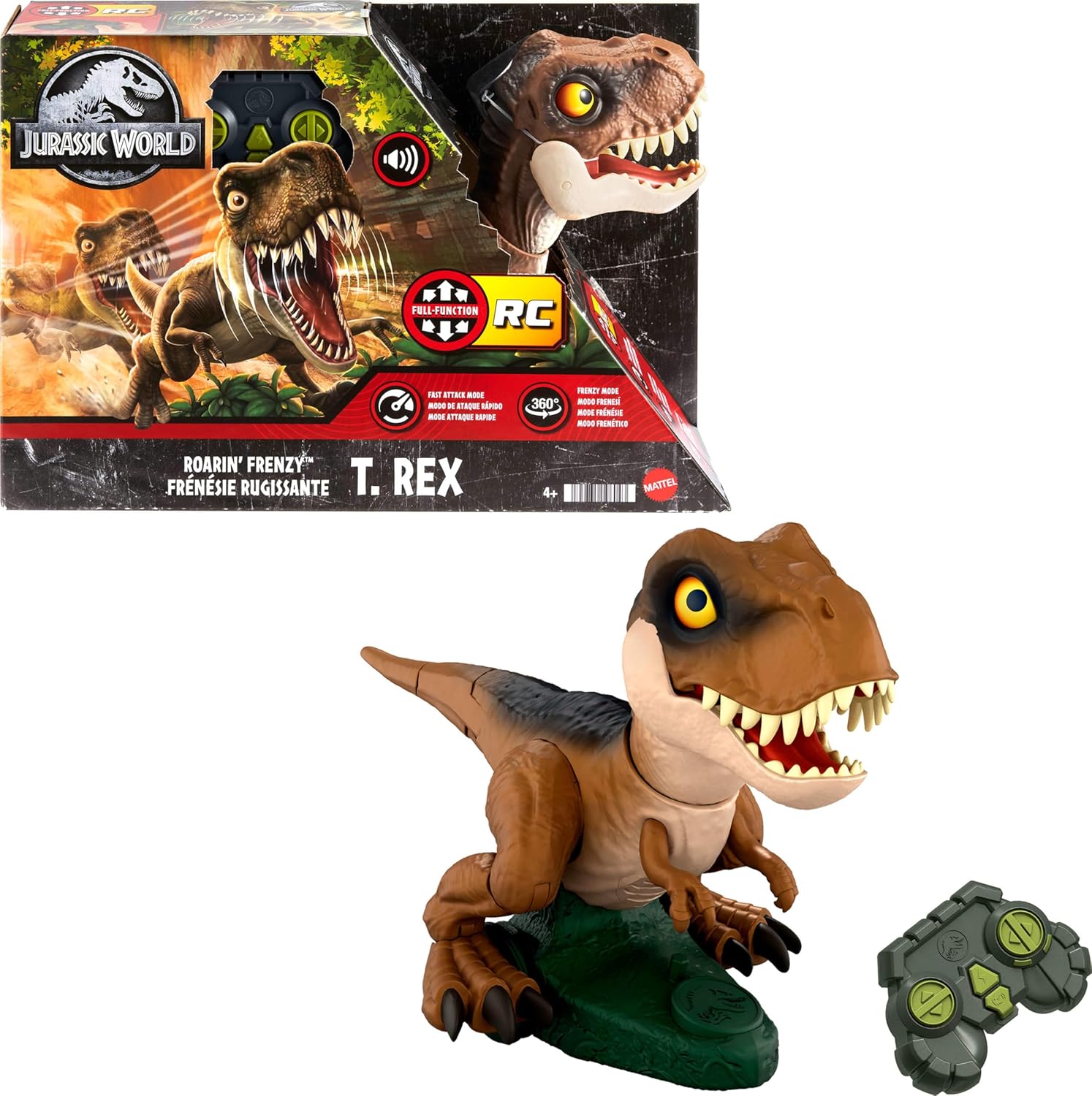 [9.9 BUNDLE] Jurassic World Roarin’ Frenzy T Rex RC Toy (FREE Jurassic ...