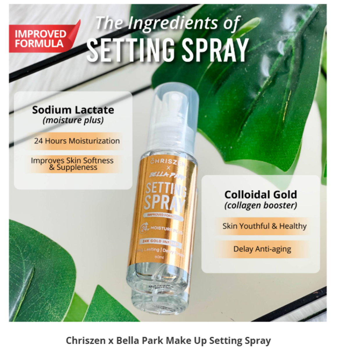 Chriszen X BellaPark Makeup Setting & Finishing Spray & Bella Park ...