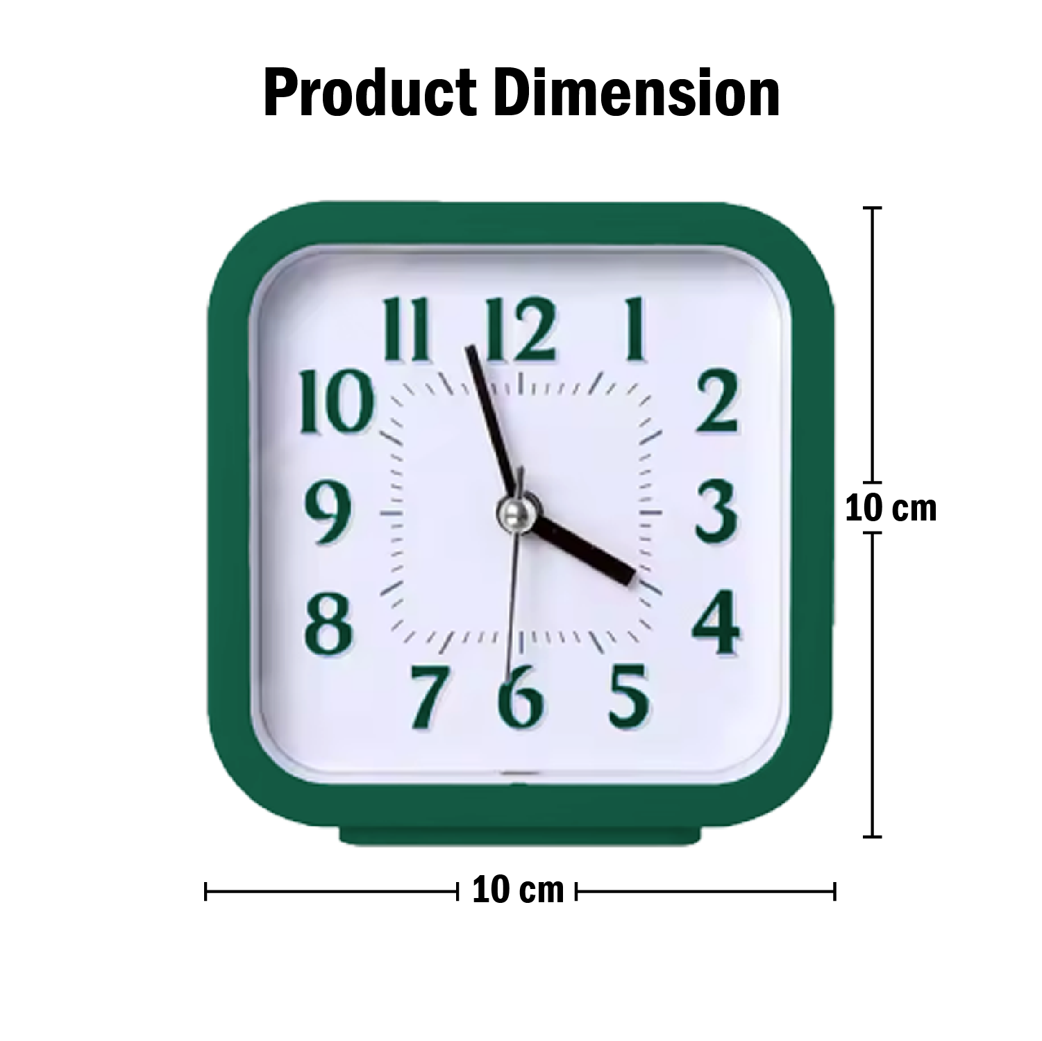Square Alarm Clock Fashion Quartz Alarm Clock Loud Sound Analogue Desk ...