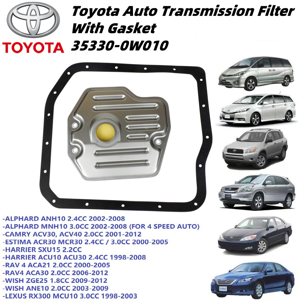 Toyota Camry Acv30 Estima Acr30 Harrier Acu30 Auto Transmission Filter ...