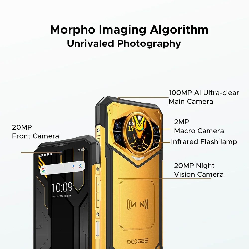 DOOGEE S200 X 5G Smartphone 32GB(12+20) 512GB Rugged Mobile Phone MTK ...