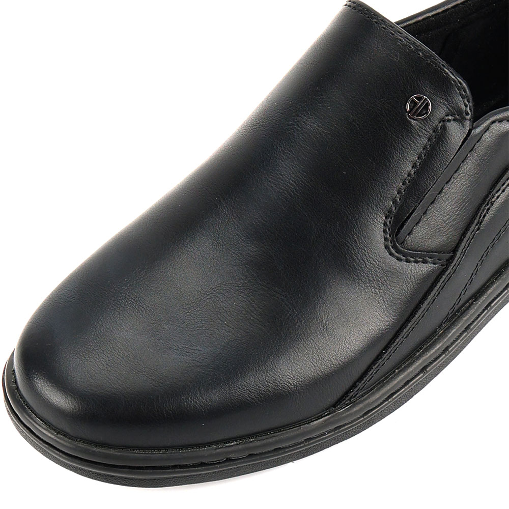 ALAIN DELON Men's Polyurethane Casual Shoes - Black 252400-HX1SV-1P ...