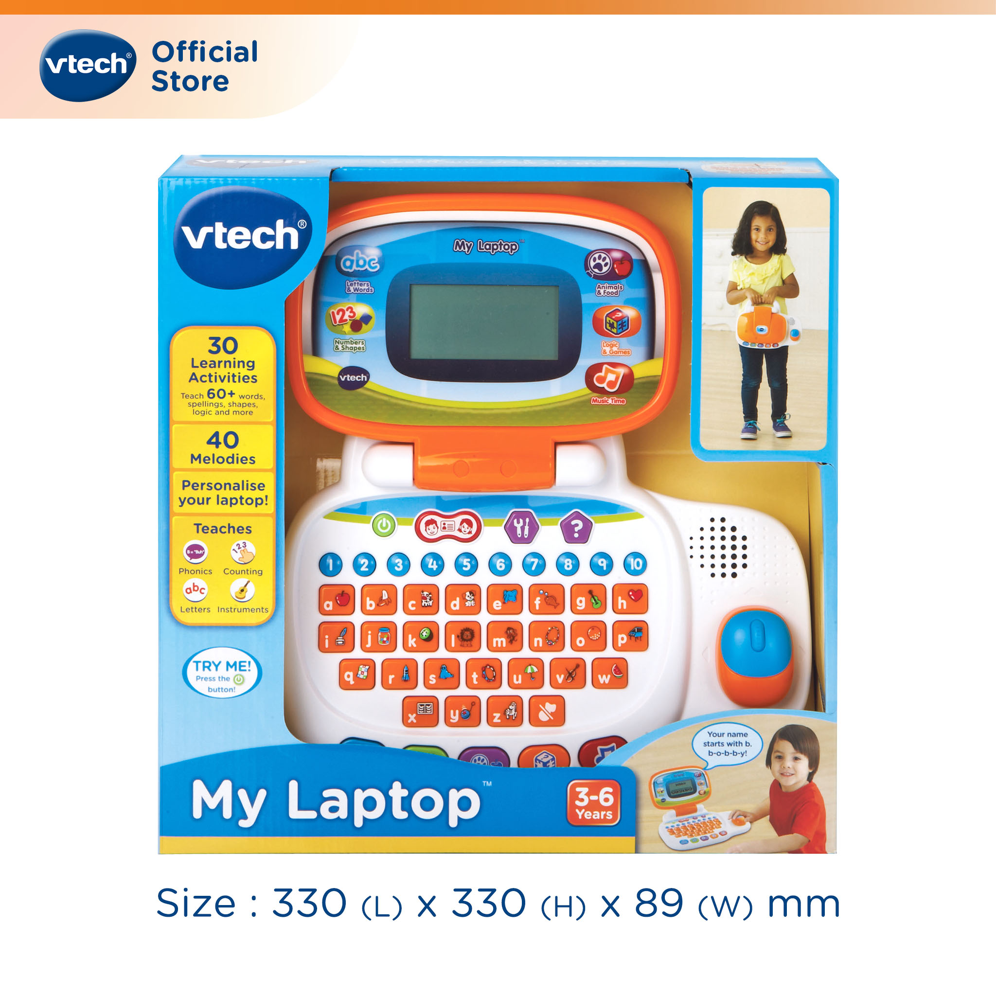 Vtech 30 In 1 Kids My Laptop Electronic Learning Educational Toys Boys ...