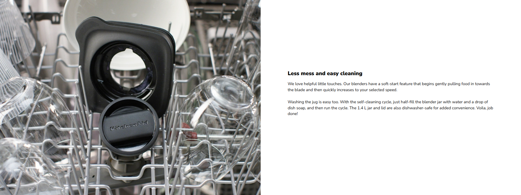 KitchenAid 1.4L Glass Jar Blender Accessory for K400 & K150 ...