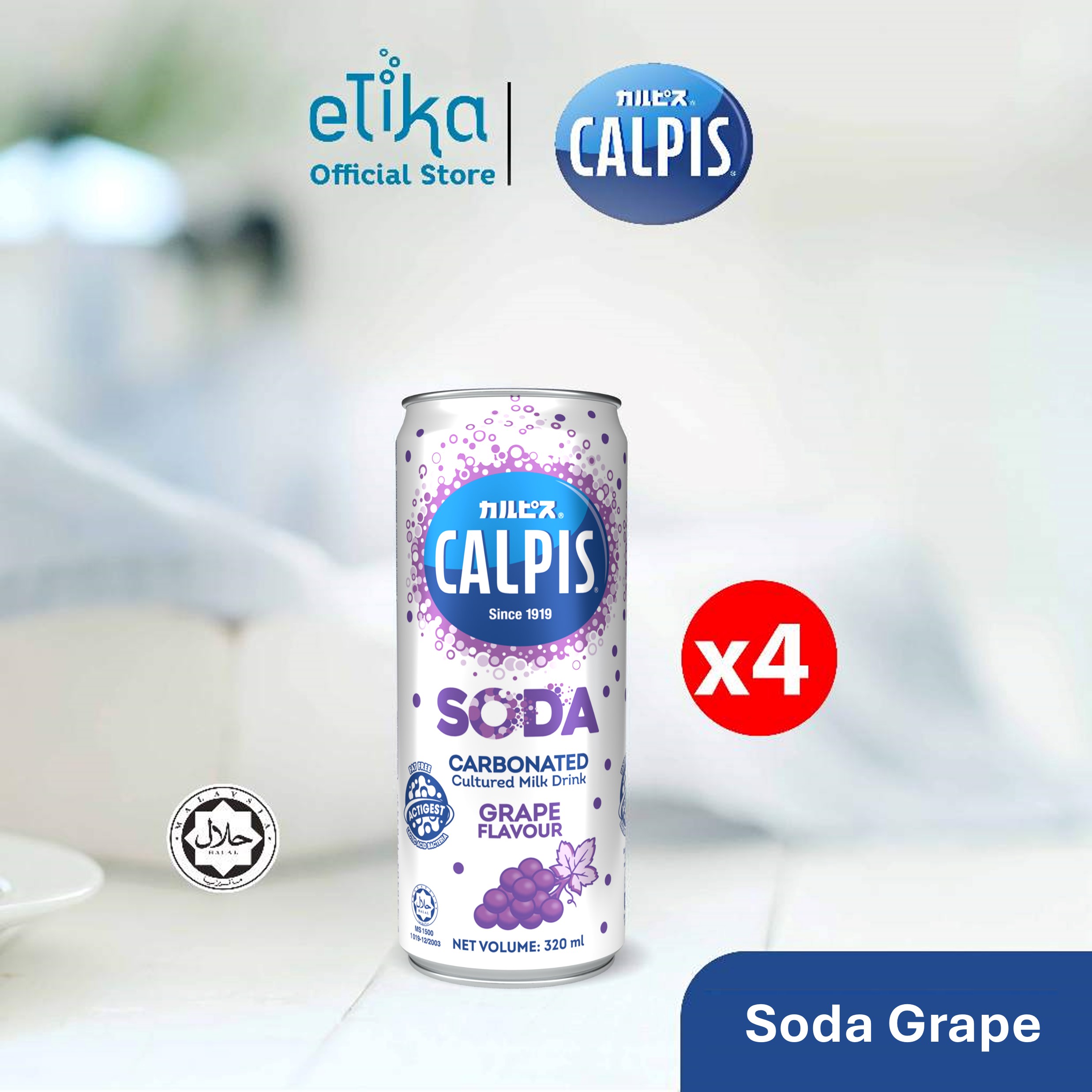 Calpis Soda (320ml x 4 Cans) | Shopee Malaysia