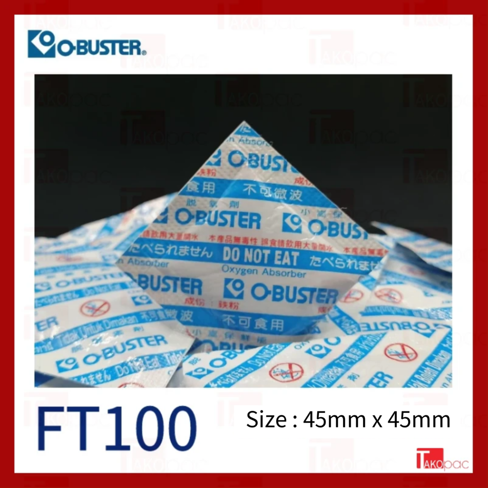 O-Buster Oxygen Absorber FT100 100cc Penyerap Oksigen 脱氧剂. Oksigen ...