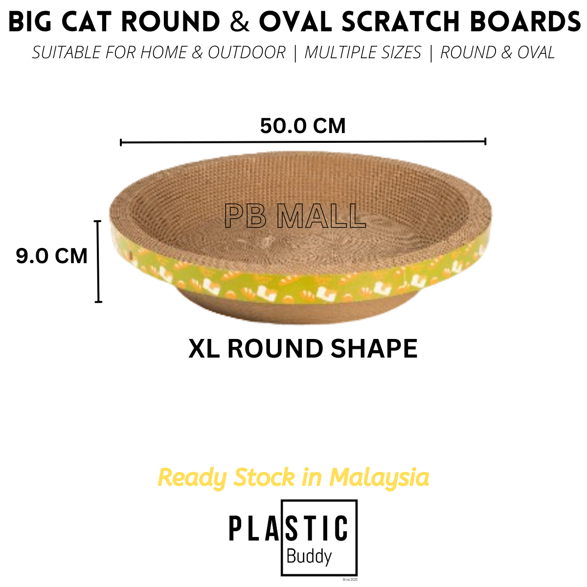 PB Mall Cat Scratch Round Bowl Bowl Scratcher Board Cat Scratching ...