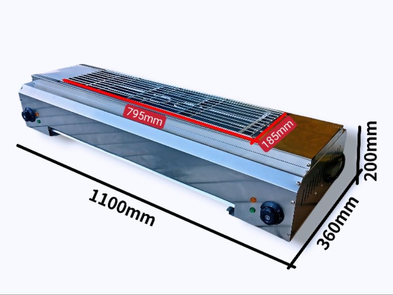 Ready Stock Commercial Electric Big Size Barbeque Grill Machine BBQ ...