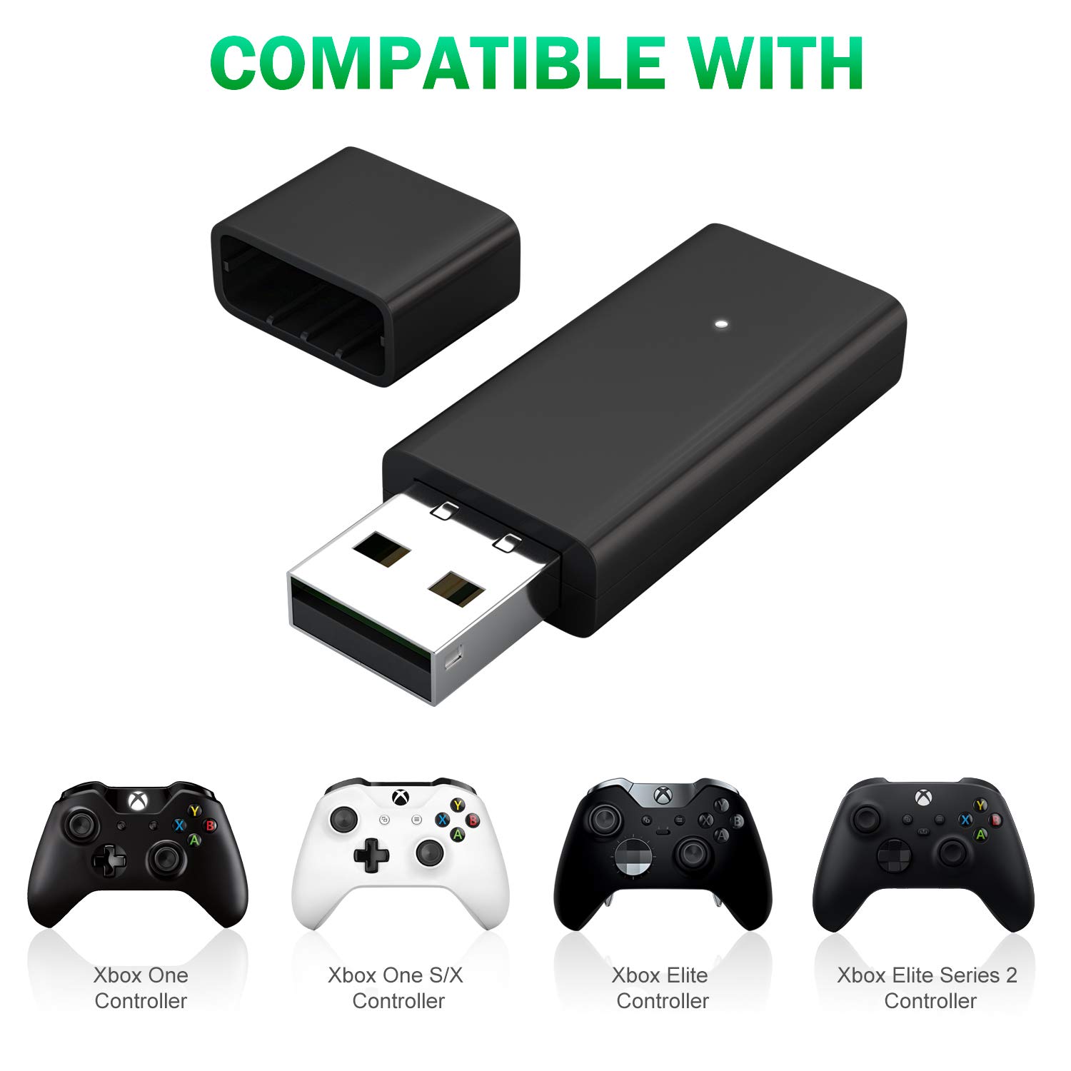 Official Microsoft Xbox One/Xbox Series Controller Wireless Adapter for ...