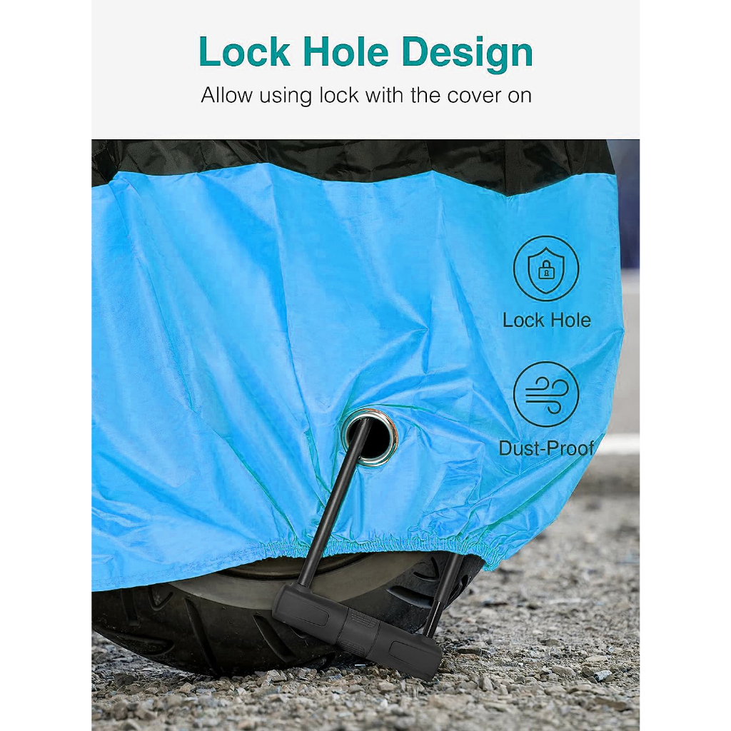 Motorcycles Cover 3 Layers Waterproof Cover Motor Outdoor Anti-Dust UV ...