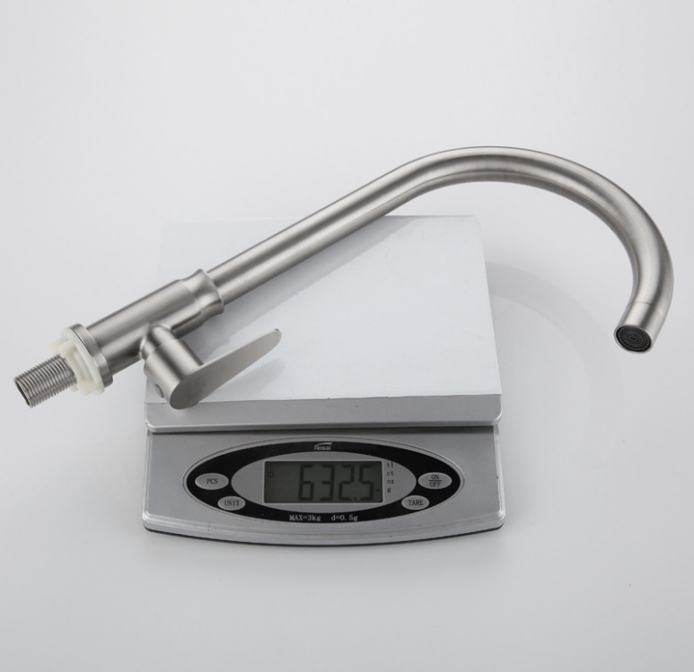 SUS304 Stainless Steel Kitchen Stand Faucet Flexible 360 Swivel Pillar ...