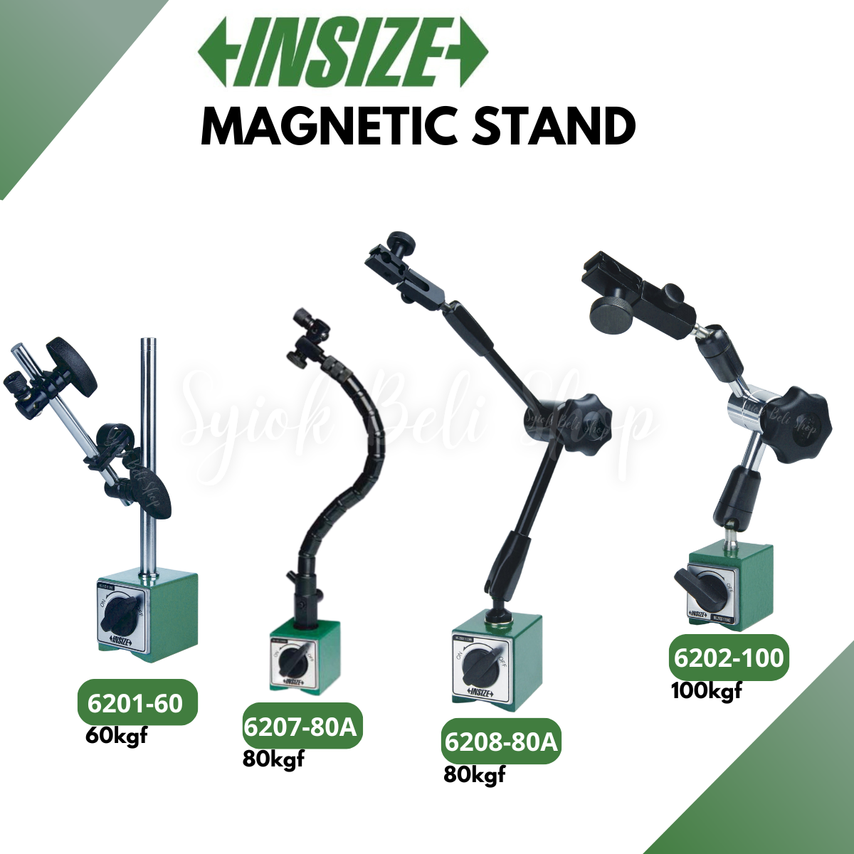 INSIZE 60kgf Magnetic Stand 6201-60 for dial indicator / Universal ...
