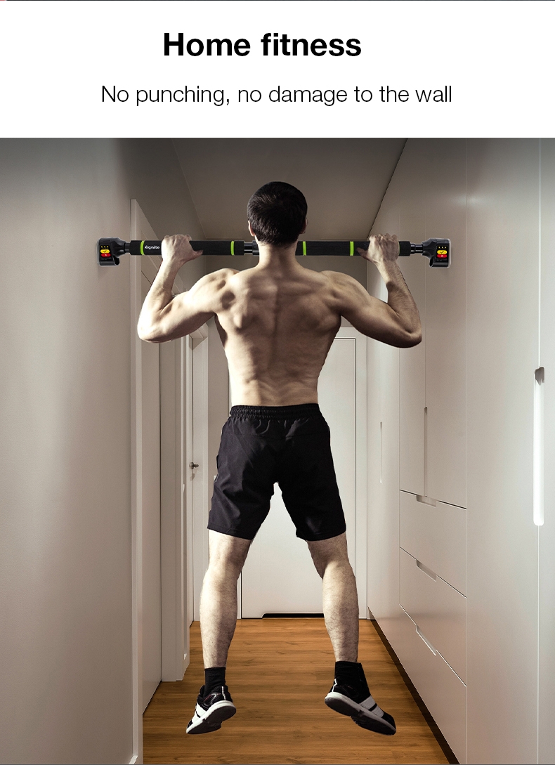 Agnite Pull Up Bar Chin Up Doorway Door Bar Iron Gym 65-125 cm Palang ...