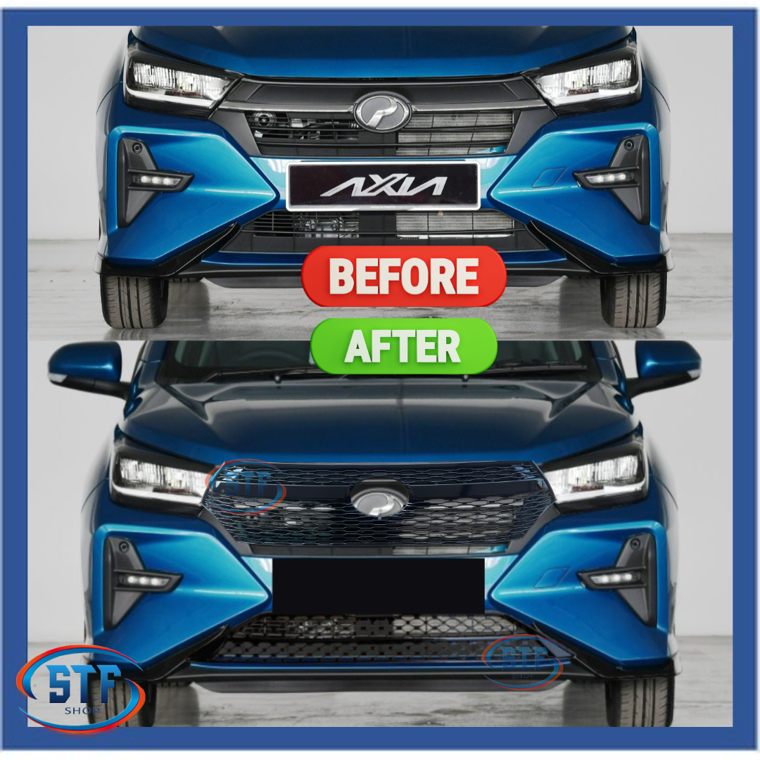 Perodua Axia 2023 - 2025 Front Bottom Grill Glossy Black Grilled Plug ...