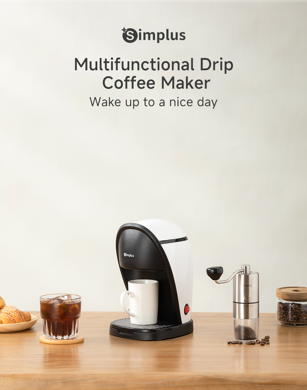 【Simplus Series 】Drip Coffee Maker Mesin Kopi Multifunctional Dual-Use ...