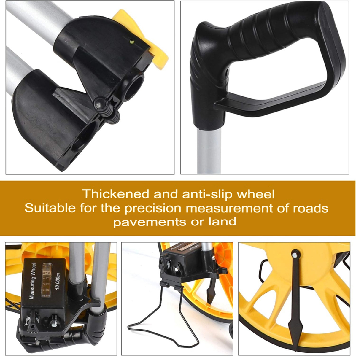 CN Distance Walking Measuring Wheel Mechanical Counter 10,000M (10KM ...