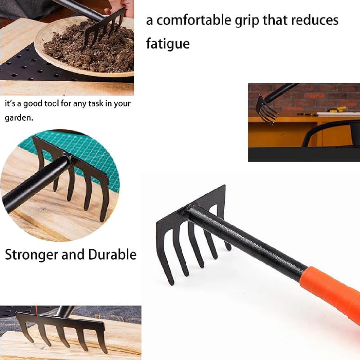 Weeding Grasping Raking Rake Tool Farm Loosen Soil Garden Hand Cangkul ...