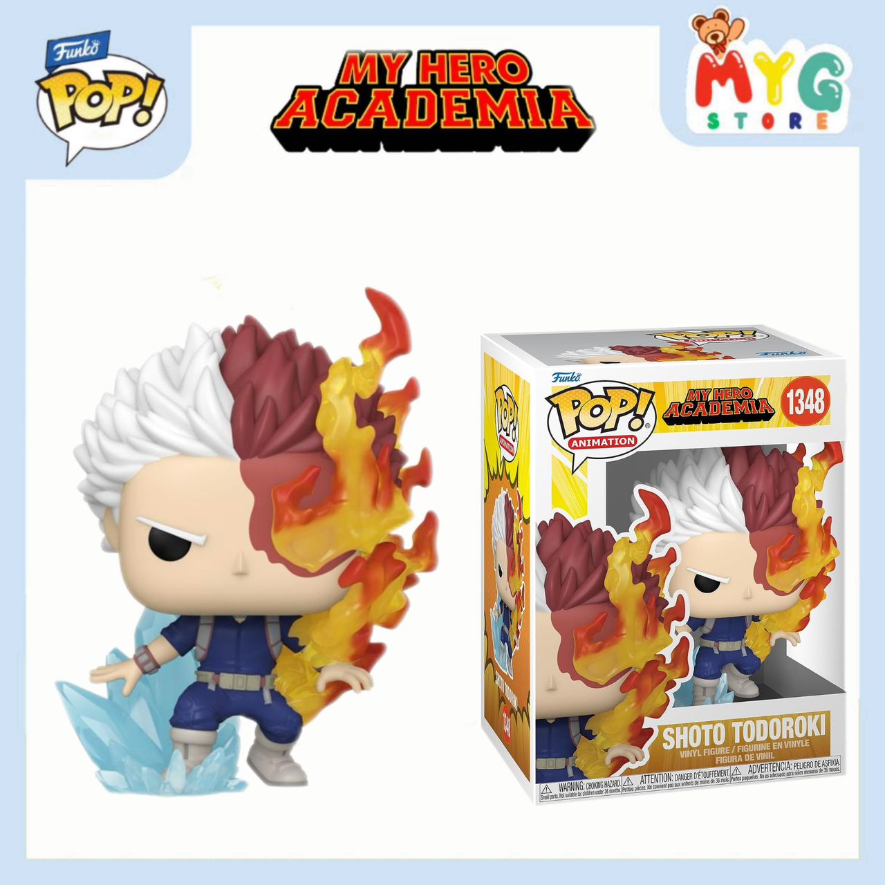 Funko Pop Vinyl Animation My Hero Academia 1348 Shoto Todoroki # 67329 ...