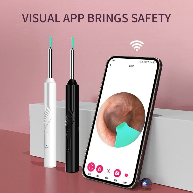 Smart Visual Earpick with Camera – Otoscope Earwax Remover for Baby ...