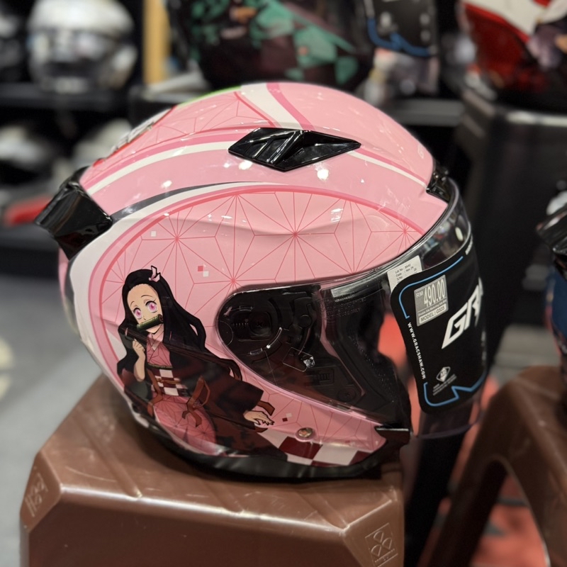 GRACSHAW G535 Gennex Helmet Demon Slayer Kimetsu No YAIBA Kyojuro ...