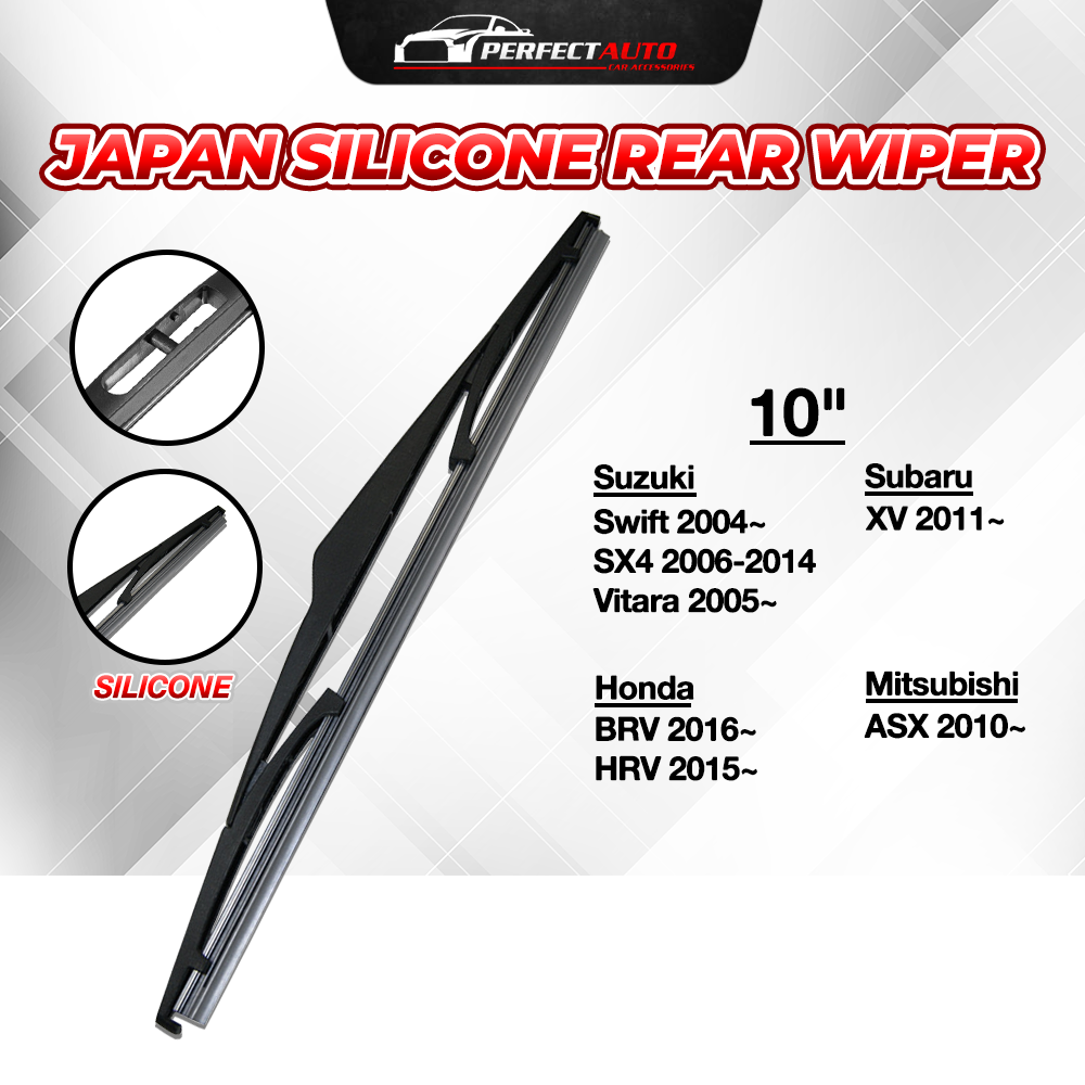 Japan Silicone Car Rear Wiper 10 / 12 / 14 inch For Honda Ford BMW ...