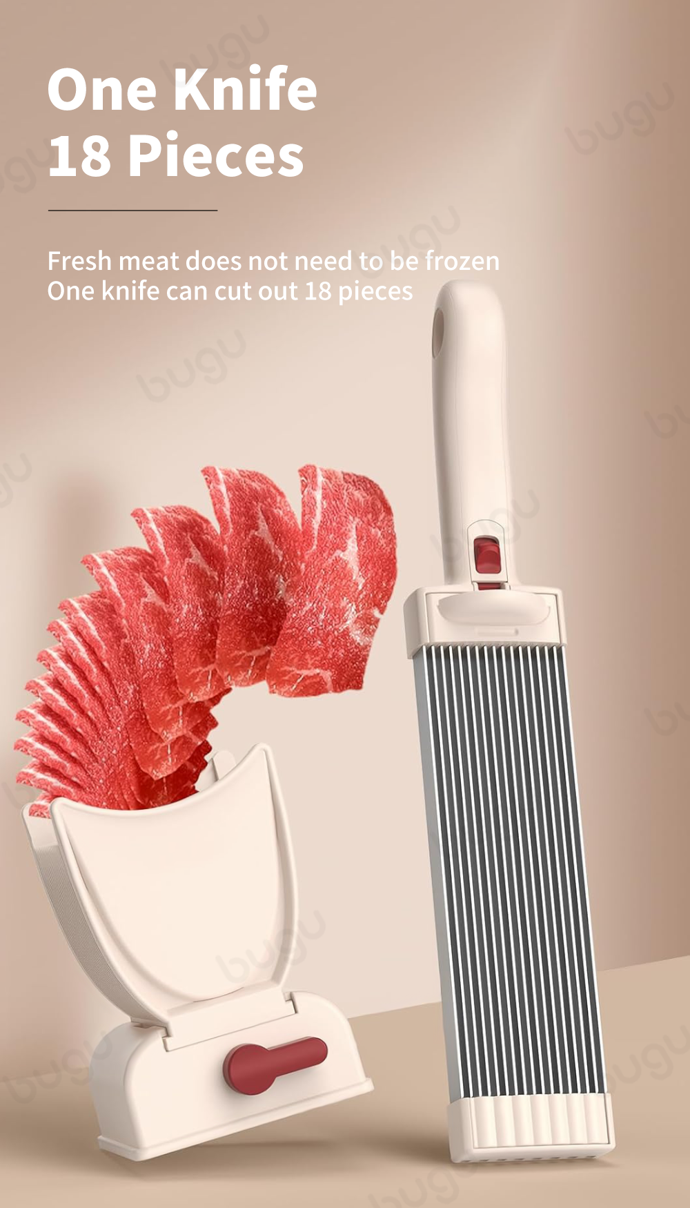 Meat Slicer Manual Slicers Kitchen Knife Set For Meat Slicing Shredding ...
