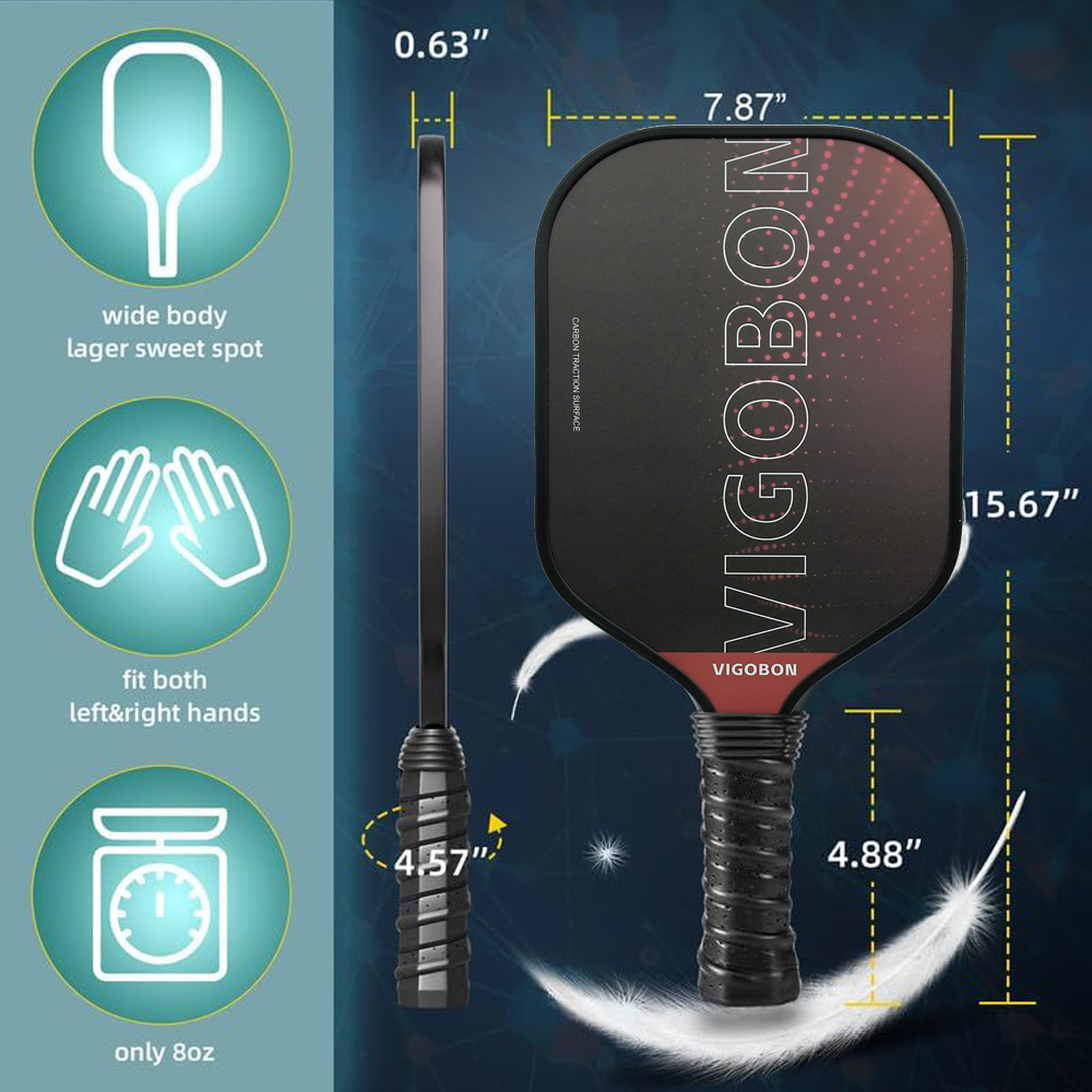 Premium PRO FiberGlass Pickleball paddle racket Raket dayung FiberGlass Pickleball 玻璃纤维匹克球拍 ...