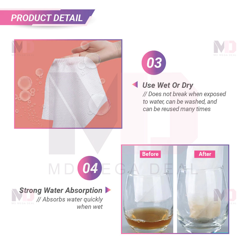 《Mega Deal》Cotton Tissue 50pcs/100pcs Disposable Facial Tissue for ...