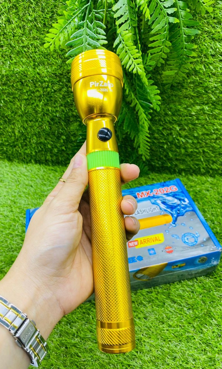 Flashlight Golden Rechargeable Torch Light Japan Gold With Extra ...