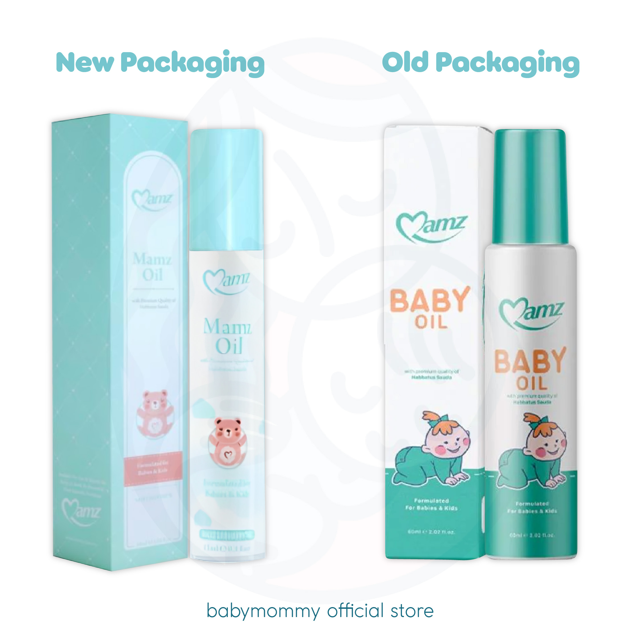 Babymommy👶60ML Mamz Oil Mamz Spray Habbatussauda Mamz Oil Baby Oil ...