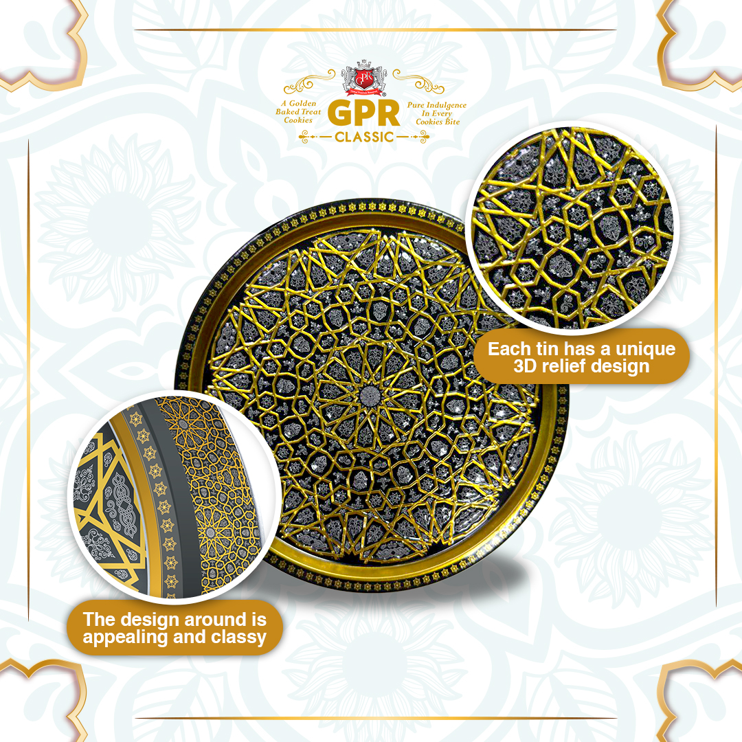 [Hari Raya Limited Edition]GPR Classic Butter Cookies(340gx1) -12 Central Asia Design (Random ...
