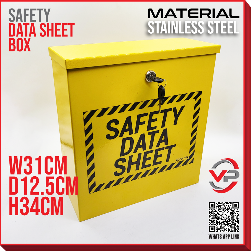 SAFETY DATA SHEET SDS MSDS STOAGE BOX YELLOW STAINLESS STEEL OUTDOOR ...