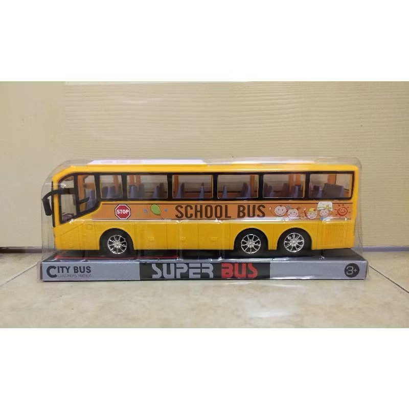Kids Big Size School Bus Vehicle Pretend Toy Playset Mainan Bas Sekolah ...