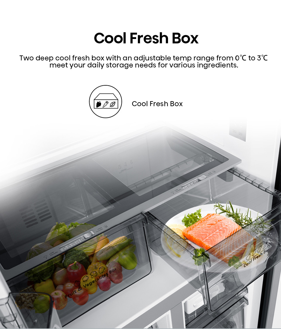 [NEW] Hisense 520L 4 Door Inverter Refrigerator Black / All Zone Active ...