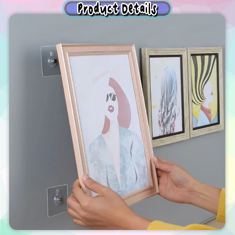 [Little B House] Punch-Free Wall Hook Non-Marking Wall Screw Sticker ...