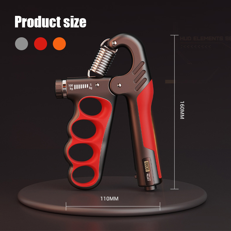 Spring Hand Grip 5-100KG Adjustable Electronic Counting Hand Gripper ...